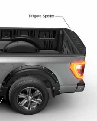Fits 21-25 Ford F150 Air Design Tailgate Rear Spoiler Satin Black NEW ...