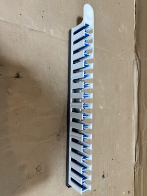 TECAN EVO TUBE RUNNER TUBE RACK STRIP 16 POSISION - blue insert CUVETTE ...