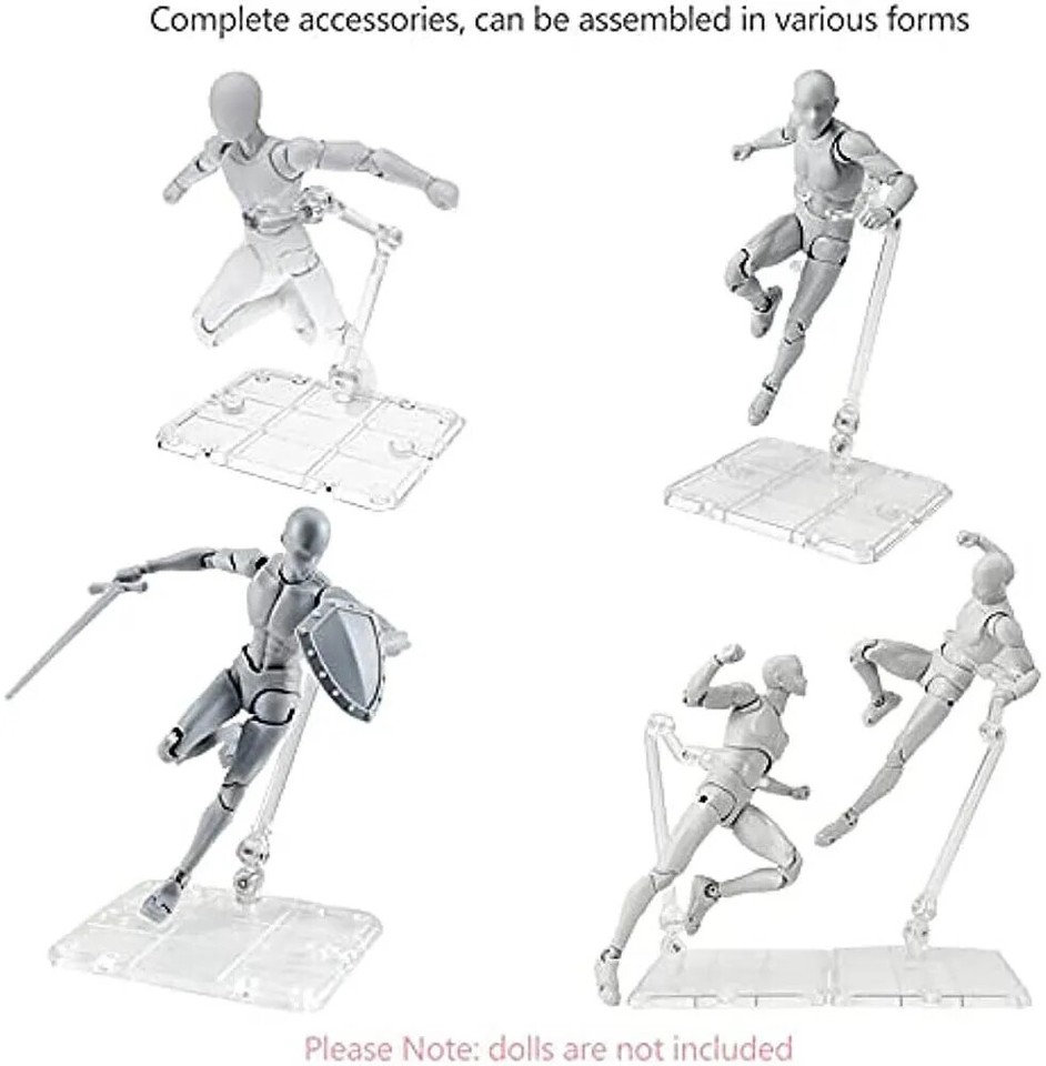 10 × Adjustable Action Figure Display Holder Base Doll Model Support ...