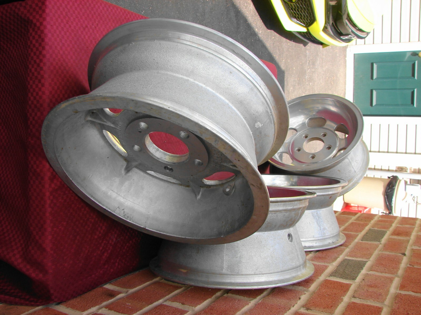 VINTAGE NOS DRAGMASTER 14X6.25 ALUMINUM SLOT WHEELS 14X6 5X4.75 BC GM ...