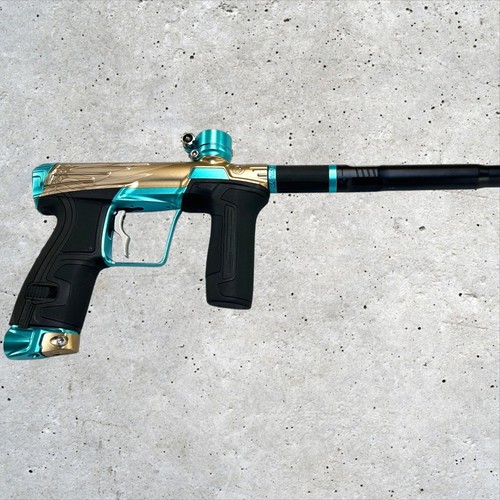 Used Infamous CS2 PRO Paintball Marker Gun w/ Case - Sand/Teal | eBay
