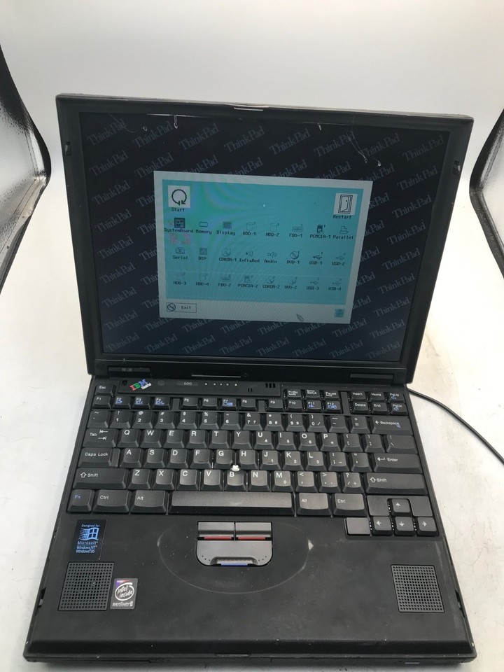 IBM ThinkPad 600 Intel Pentium II 13.3" XGA -BOOTS/PROCESSOR ERROR- MZ ...
