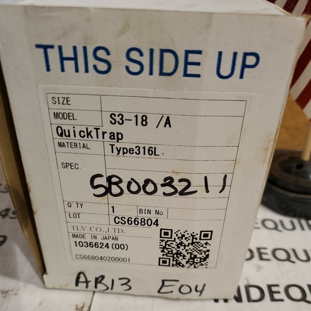 TLV QUICK TRAP FLOAT STEAM TRAP S3-18/A TYPE 316L for sale online | eBay