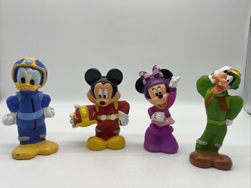 Mickey, Minnie Mouse, Donald & Goofy race car driver toy figure Disney ...