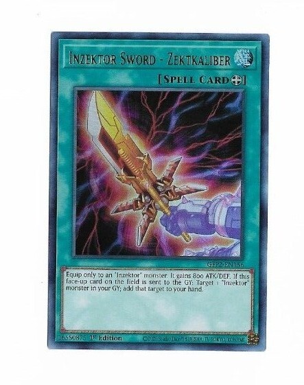 Yugioh Yu-Gi-Oh! Inzektor Sword - Zektkaliber GFP2-EN156 1st Edition UR ...