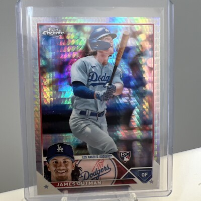 2023 Topps Chrome James Outman Prizm Refractor #81 RC SP Dodgers | eBay