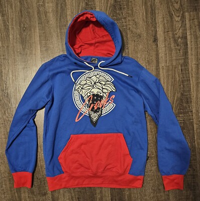 Crooks & Castles Hoodie Mens LARGE Hoodie Blue & Red NWOT | eBay