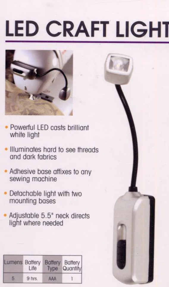 Sewing Machine Light from Mighty Bright, LED Craft Light 729578646020| eBay