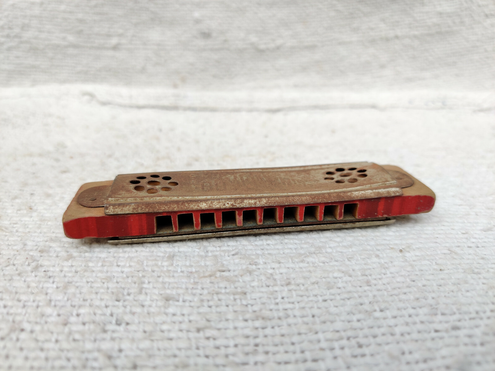 1930s Vintage Boyfriend Brass Metal Reeds Harmonica In Original Box ...