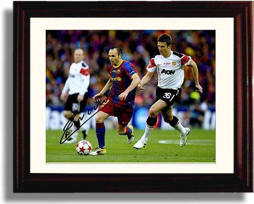 16x20 Framed Andres Iniesta Autograph Promo Print | eBay