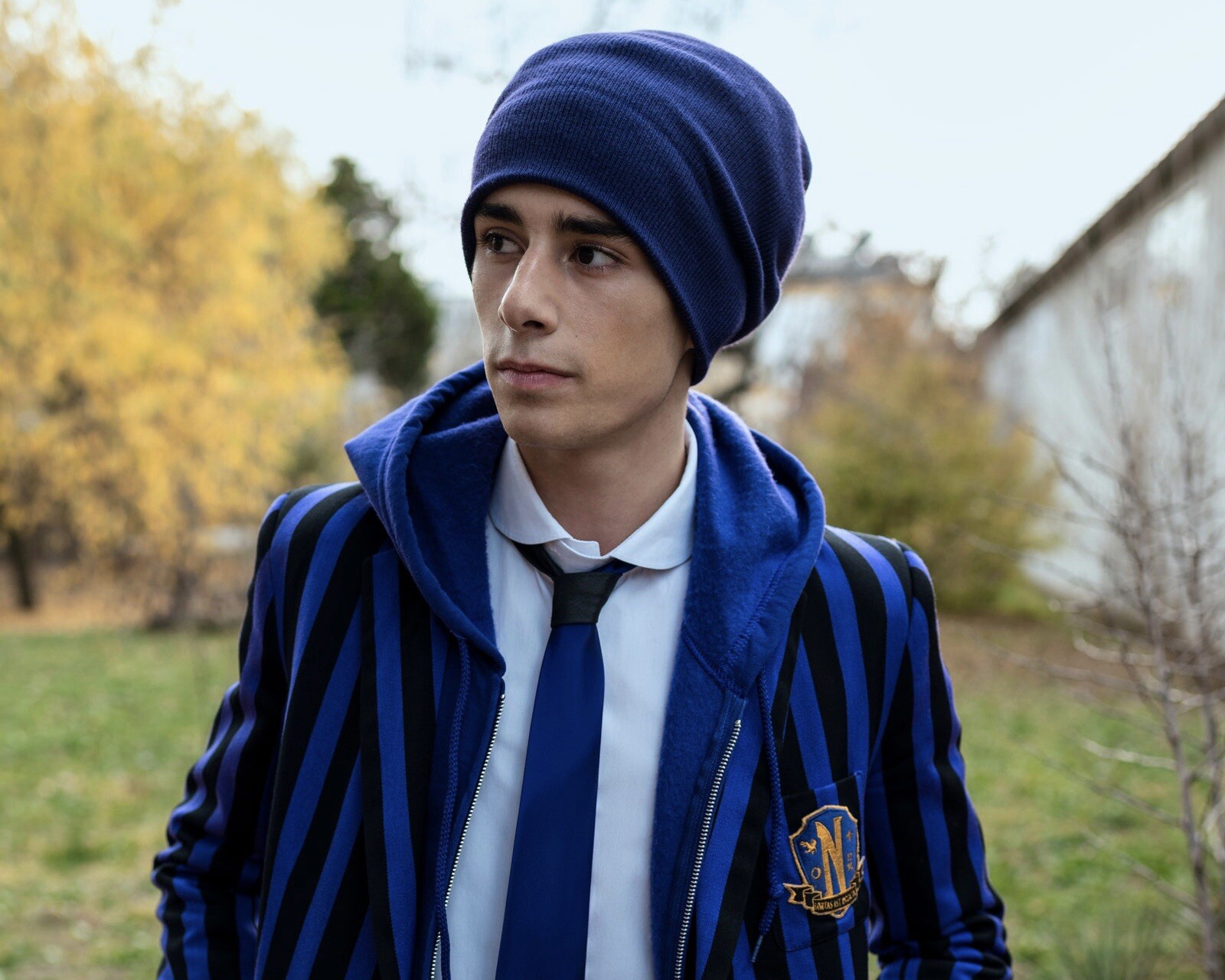 Georgie Farmer as Ajax Petropolus in Wednesday 8x10 PHOTO Addams Family ...