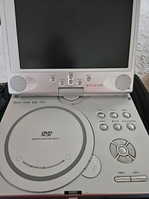 Polaroid PDV-0821T 8" Silver Portable DVD Player Car Widescreen Movies ...