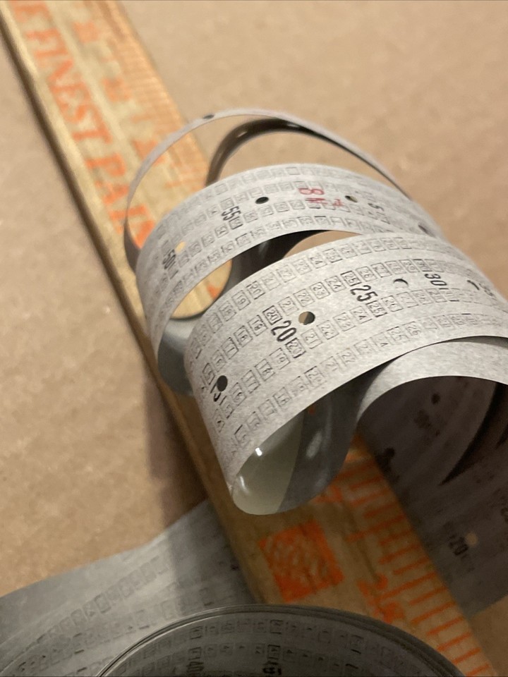 Lot Of 3 Standard Electric Time Master Program Clock Paper Tapes 24 ...