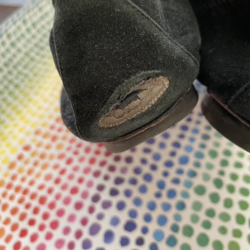 RESERVED For SS! CHANEL Ballerina Flats Dustbag Black Suede - Modified ...