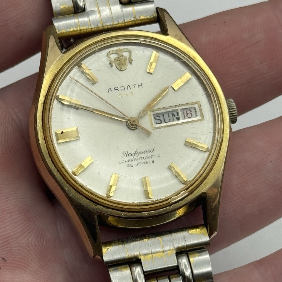 36mm Mens Ardath Reefguard Super Automatic 1712.13 Vintage Watch RUNS ...