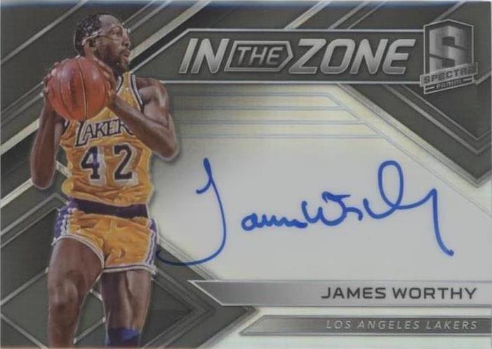 2017-18 Panini Spectra - In the Zone Autographs James Worthy #IZ-JWT ...