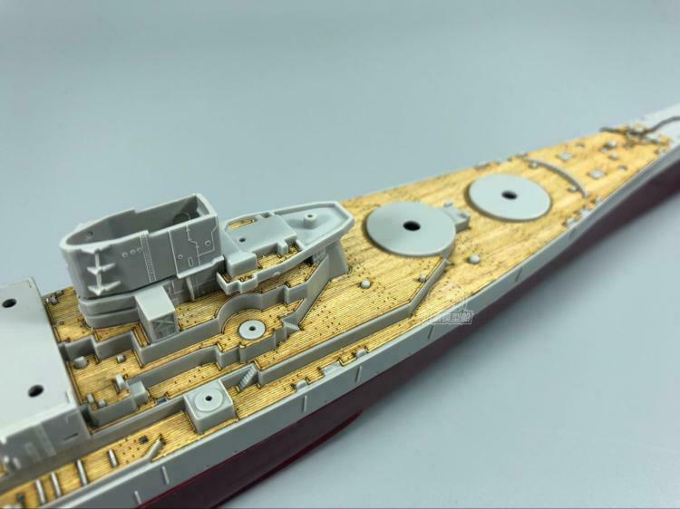 1/700 USS BB-63 Missouri 1991 Wooden Deck w/Metal Chain for Trumpeter ...