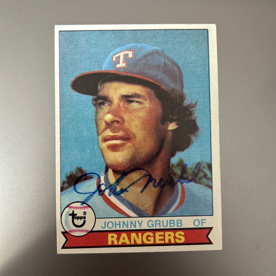 JOHNNY GRUB 1979 TOPPS AUTOGRAPHED SIGNED AUTO BASEBALL CARD | eBay