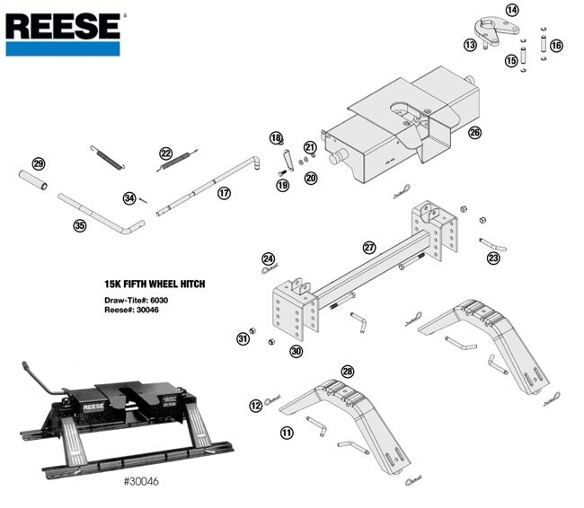 Reese 5th Wheel Hitch 15,000 | eBay