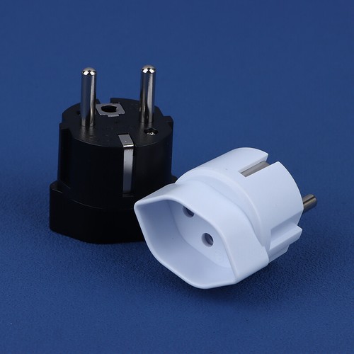 1Pc European France Travel Plug Adapter Swiss To European 10A 250V Plug ...