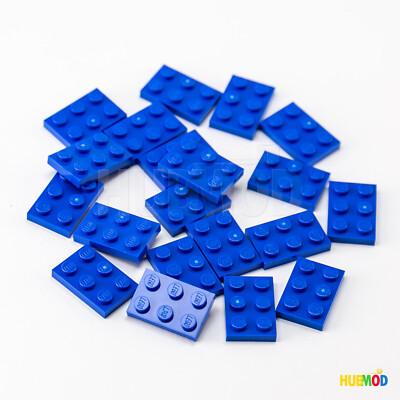 Lot of 20 Genuine LEGO Blue 2x3 3021 Plate Flat Base Brick Building ...
