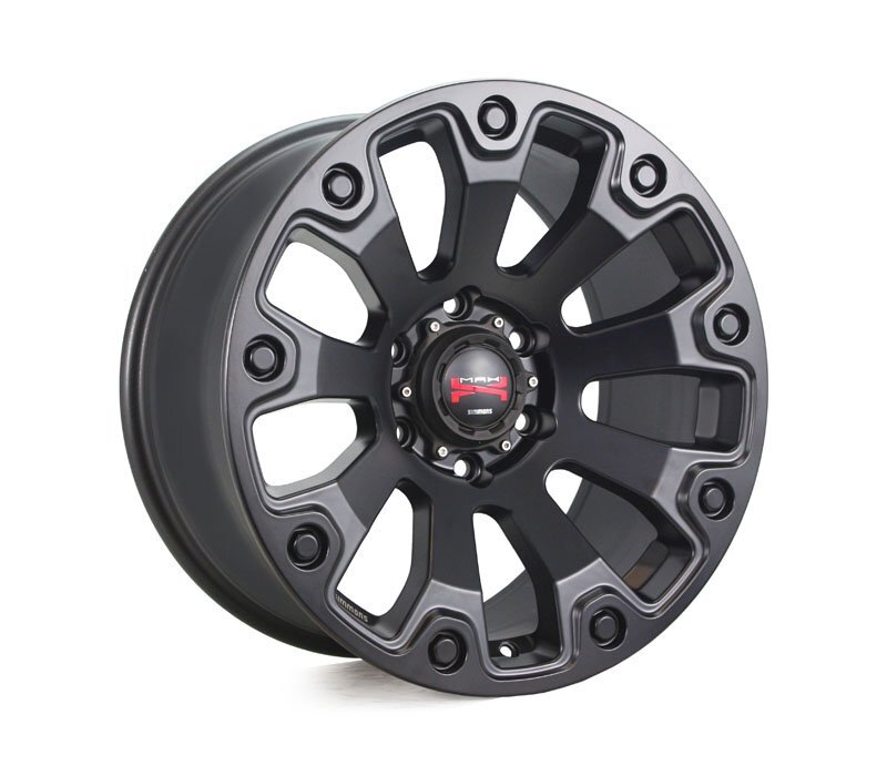 To Suit NISSAN NAVARA D22 WHEELS PACKAGE: 18x9.0 Simmons MAX X09 MBW ...