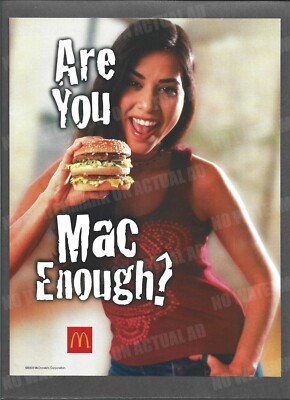 McDonald's Big Mac Hamburger 2003 Trade Print Magazine Ad Restaurant ...