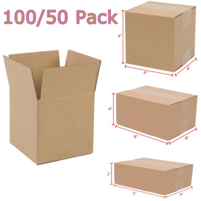 100/50 Cardboard Paper Boxes Mailing Packing Shipping Box Corrugated ...