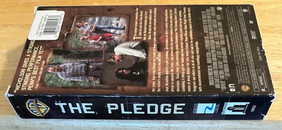 The Pledge (VHS, 2001) Jack Nicholson/Aaron Eckhart/Helen Mirren ...