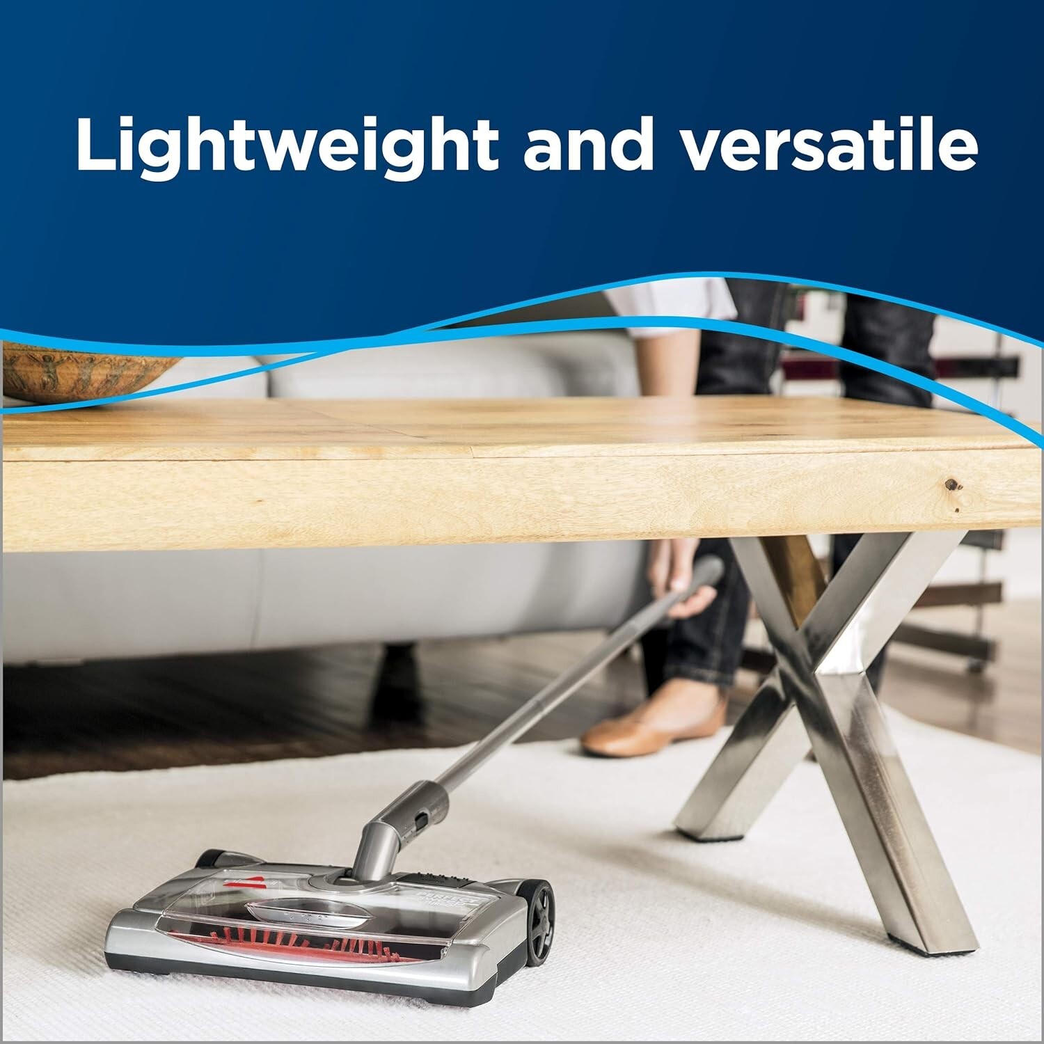 BISSELL 2880A Sweep Turbo Cordless Rechargeable Notching Sweeper for ...