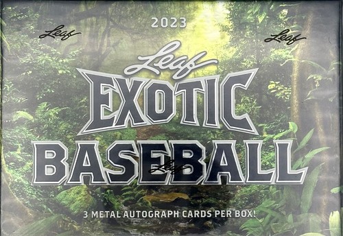 2023 Leaf Exotic Baseball Factory Sealed Hobby Box | eBay