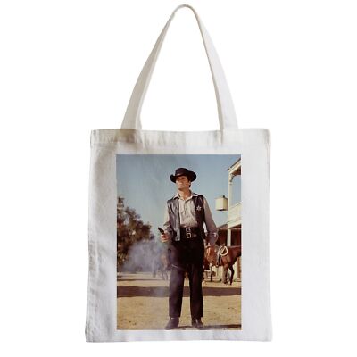 Sac en Tissu Cowboy Shérif Western Photo de Film Duel au Revolver Art ...