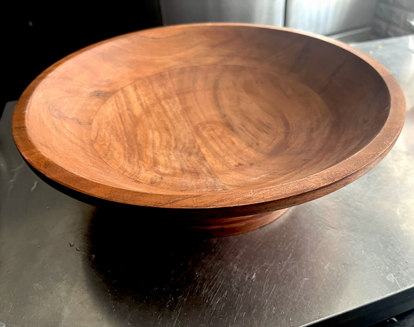 CROFTON ACACIA WOOD FOOTED BOWL FRUIT/DECOR/SALAD HANDMADE IN INDIA 13 ...