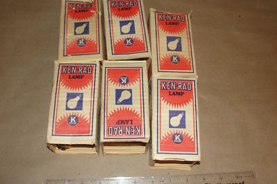 Lot of 6 Kenrad Ken-Rad 115-125V 40W Light Bulb RED NOS New Old Stock ...