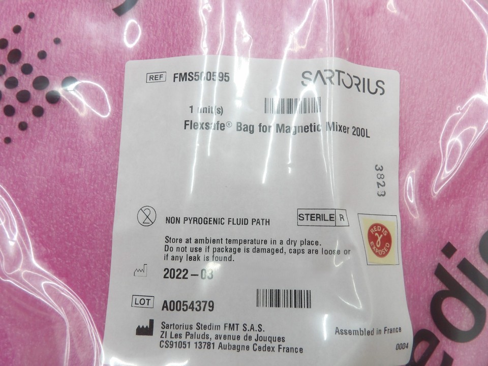 Sartorius Stedim FMS500595 Flexsafe Bag for Magnetic Mixer 200L, Qty: 2 ...