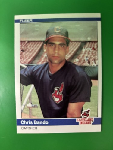 1984 Fleer Chris Bando Cleveland Indians #534 | eBay