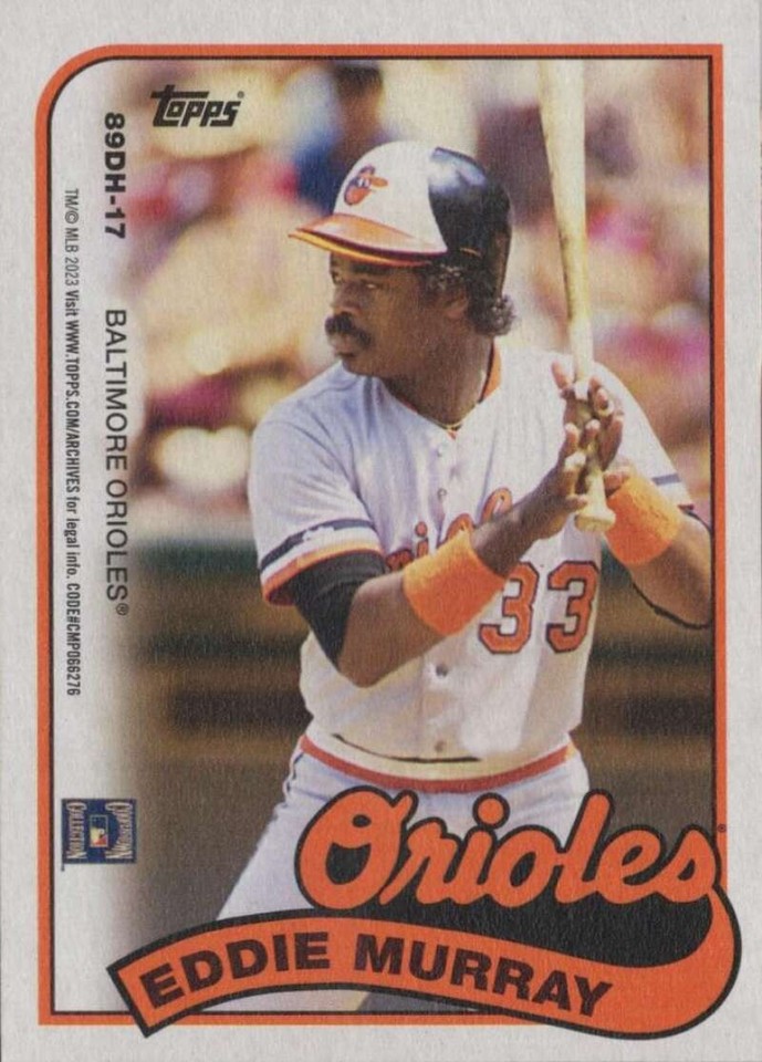 2023 Topps Archives 1989 Doubleheaders #89DH-17 Cal Ripken Jr/Eddie Mur ...