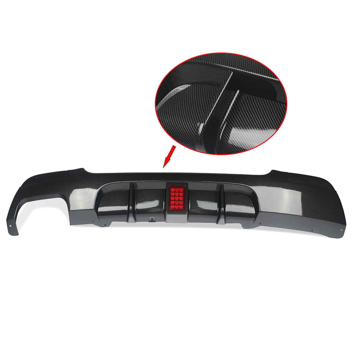 Rear Bumper Diffuser Lip For 2007-13 BMW E92 E93 W/ LED 335i 328i M ...