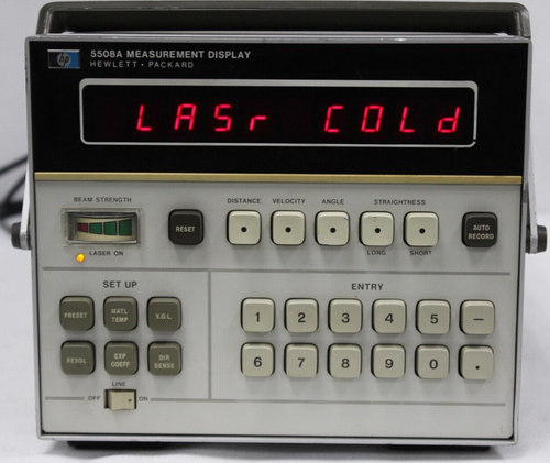HP Agilent 5508A Interferometer Laser Optics System Measurement Display ...