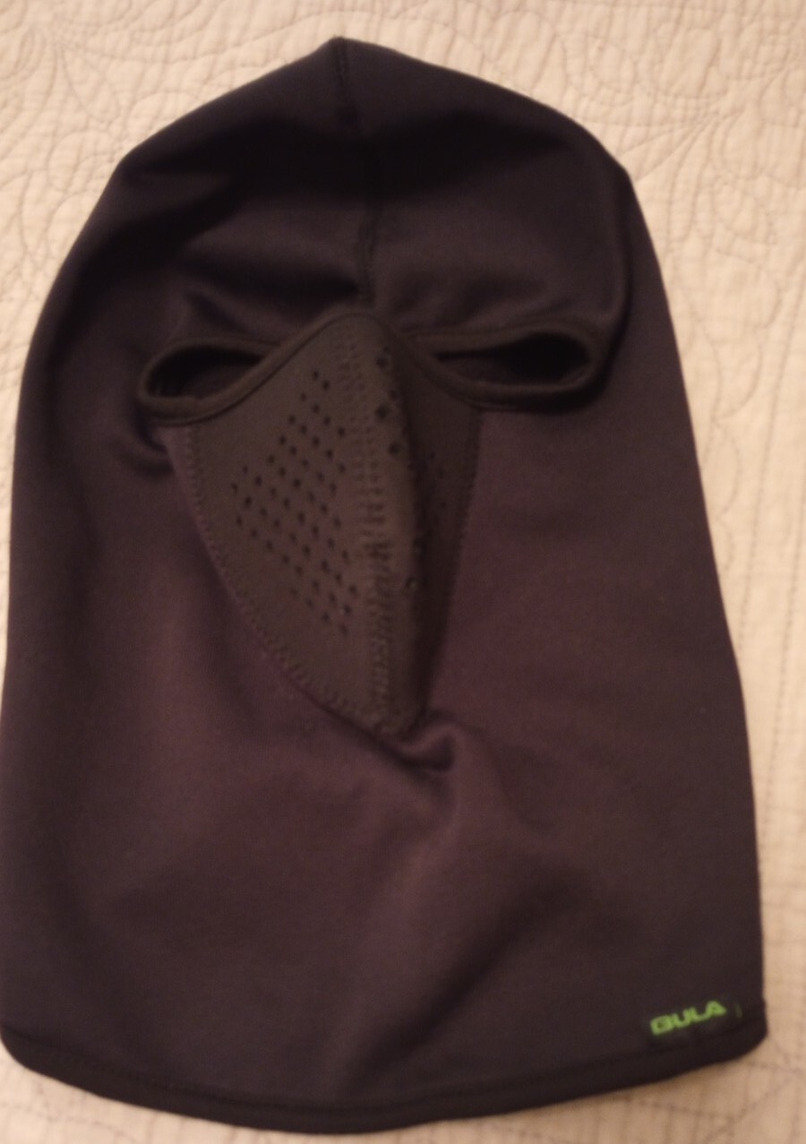 POLARTEC BULA BLACK SKI FACE MASK BLACK FLEECE LINED BAKLAVA Size Small ...