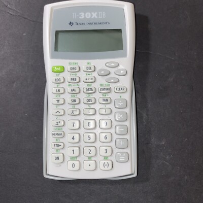Texas Instruments TI-30X IIB Scientific Calculator White Gray Cover ...