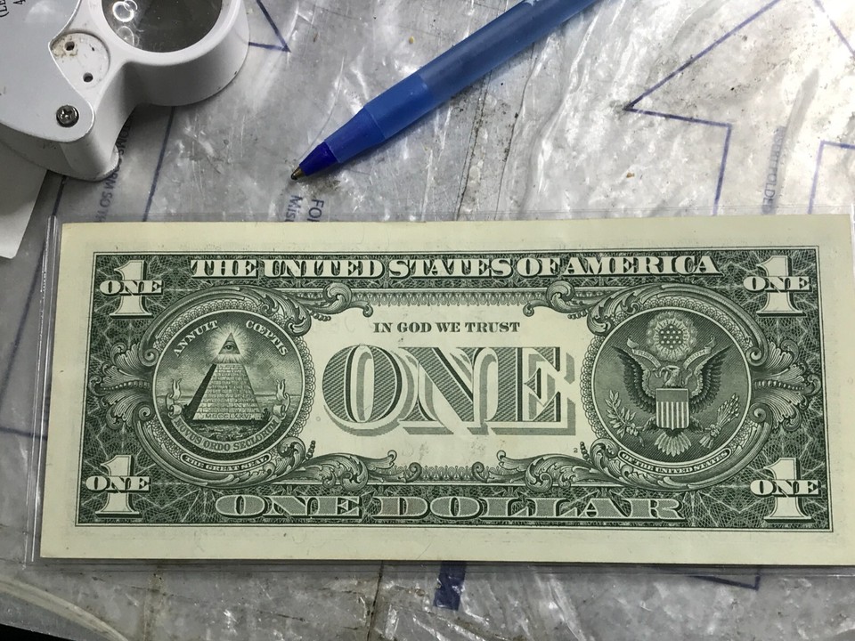 Star Note Error 2013 B Duplicate $1 bills list -160 of them sold ...