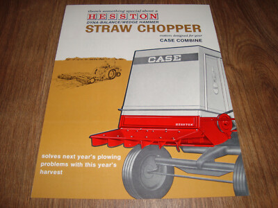 Vintage Hesston Dyna-Balance Wedge Hammer Straw Chopper Case Combine ...