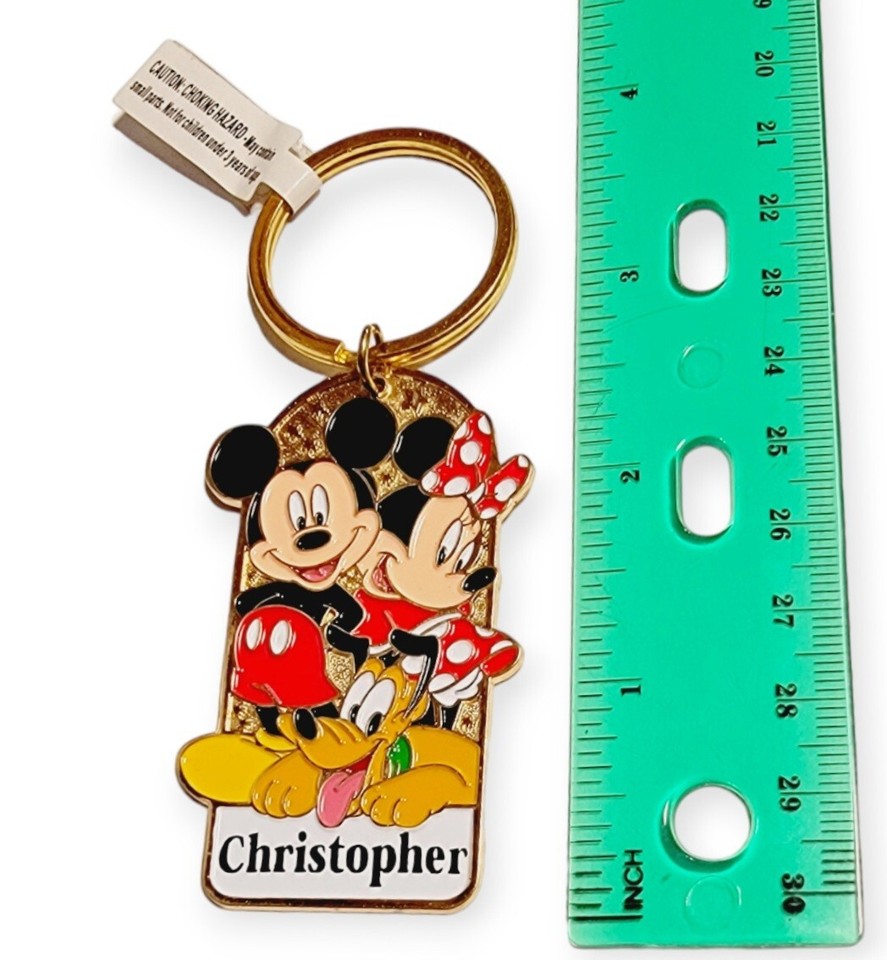 Christopher Mickey Minnie Mouse Keychain Personalized Disney Souvenir ...