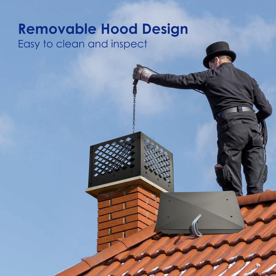 Chimney Cap Vent Rain Caps for Chimney Pipe Cover Roof Top Rain Chimney ...