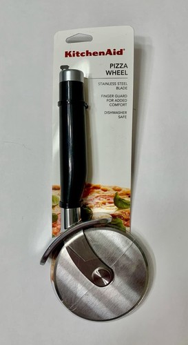 KitchenAid Stainless Steel Blade Black Pizza Cutter Wheel Dishwasher ...