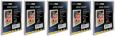 Ultra Pro UV Mini Snap Card Holder for Standard Size Cards - 5 Pack | eBay