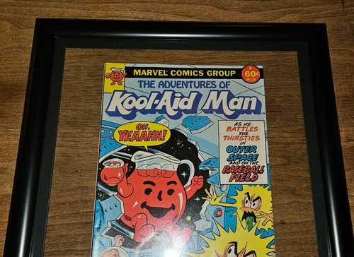 Framed Comic ADVENTURES OF KOOL-AID MAN #1 1983, Marvel COOL Dorm ...