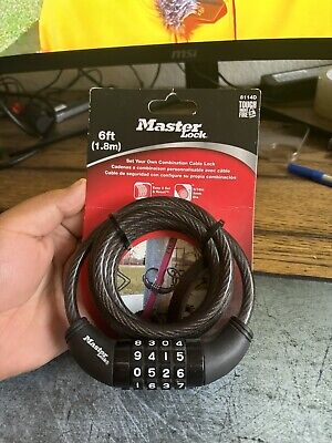 Master Lock 8114D Bike Cable with Combination Barrel Lock 6 L ft. | eBay
