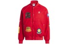 Collegiate Badge Letterman Jacket with Cartoon Print - IT6357 | eBay